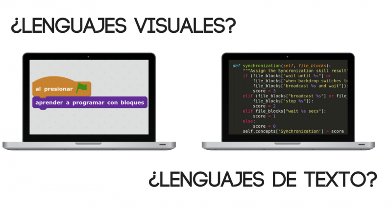 ¿Lenguajes de programación visuales o lenguajes basados en texto ...