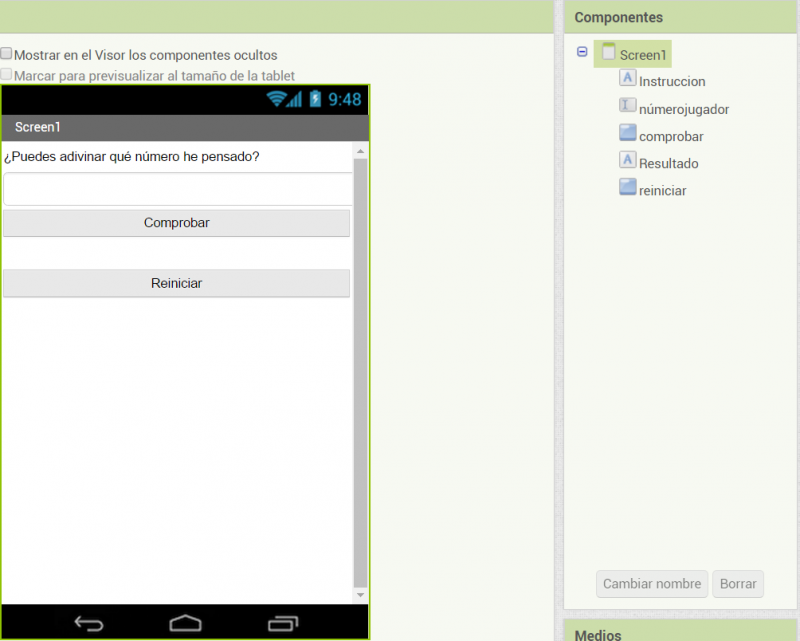Adivinando números con App Inventor. – Programamos
